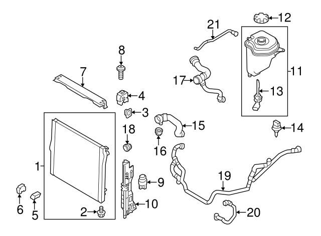 17127623272 - 2014-2019 BMW Connector Hose (17-12-7-623-272) | BMW of ...