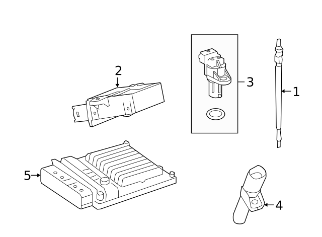 642-900-14-02 - Diesel Glow Plug Controller 2010-2022 Mercedes-Benz ...