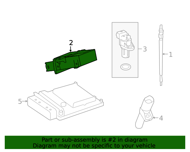 642-900-14-02 - Diesel Glow Plug Controller 2010-2022 Mercedes-Benz ...
