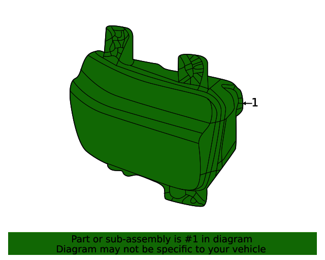 2019-2021 Ram Fog Lamp Assembly - Driver's Side (LH) 68273291AB ...