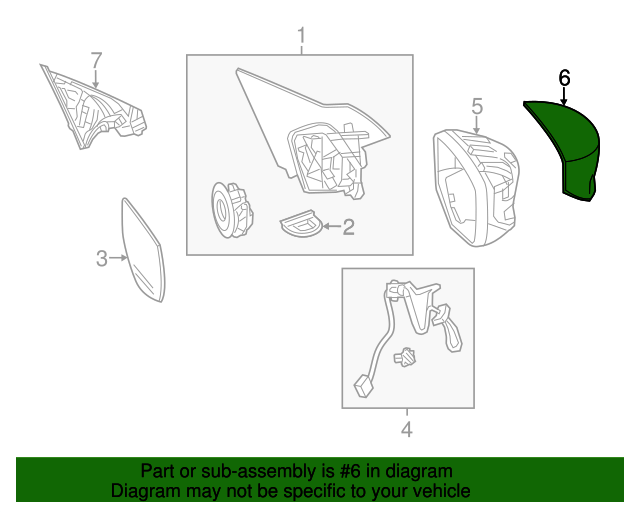 76251-T2F-A11ZF - Cap, L Skull *G536M* (Hematite Metallic) 2013-2015 ...