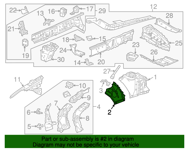 GM Parts | F Panel - (84624978) | GM Parts Store