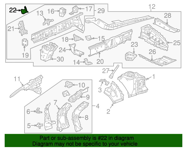 2016-2021 GM Rail Extension 22978962 | TascaParts.com