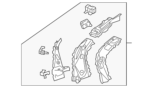 2016-2023 Chevrolet Malibu Passenger Side Engine Compartment Panel ...