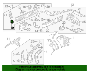 2016-2023 GM Driver Side Front Compartment Side Rail Bracket 84064901 ...