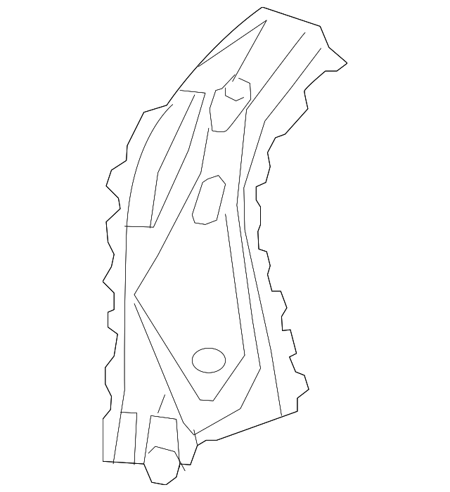 23283819 - Driver Side Front Wheel House Panel Extension 2016-2023 GM ...