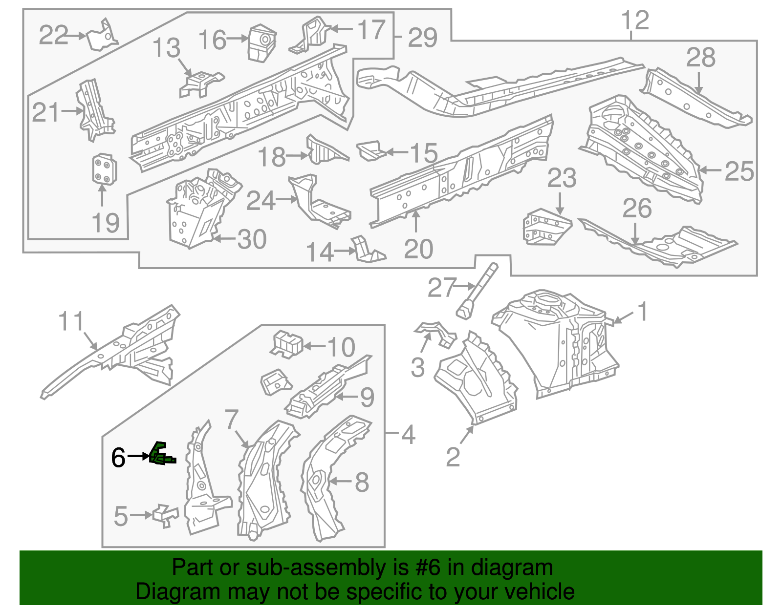 2016-2025 Chevrolet Malibu Bracket 84043511 GM | GMPartsDirect.com