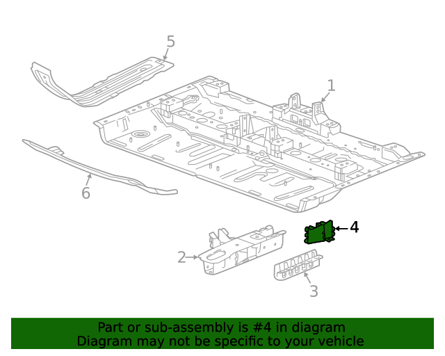 2019-2021 GM Side Rail Extension 84168439 | GMPartsDirect.com