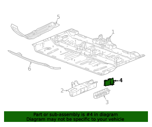 2019-2021 GM Side Rail Extension 84168439 | GMPartsDirect.com
