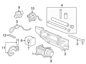 2017-2018 Ram Winch 68323333aa | TascaParts.com