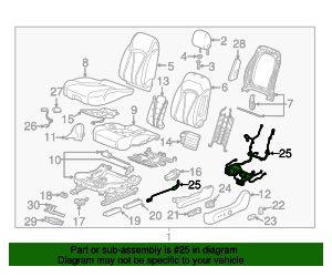 Front Seat Wiring Harness 84689087 | GMPartsDirect.com