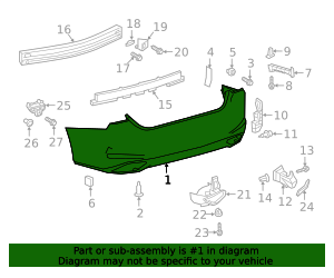 Lexus OEM Bumper Cover Part# 52159-0X923 | OEM Vehicle Parts