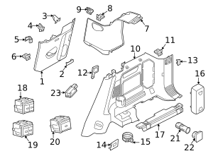 LR081321 - Air Suspension Switch - 2017-2020 Land-Rover ...