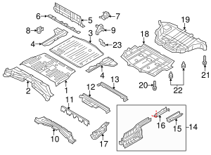 2011-2012 Nissan Leaf Under Cover 748A2-3NA0A | Parts for Nissans