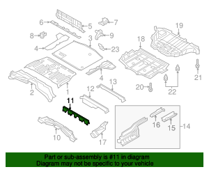 2013-2019 Nissan LEAF Upper Cross-Member G45T0-3NFMA | Melloy Nissan Parts