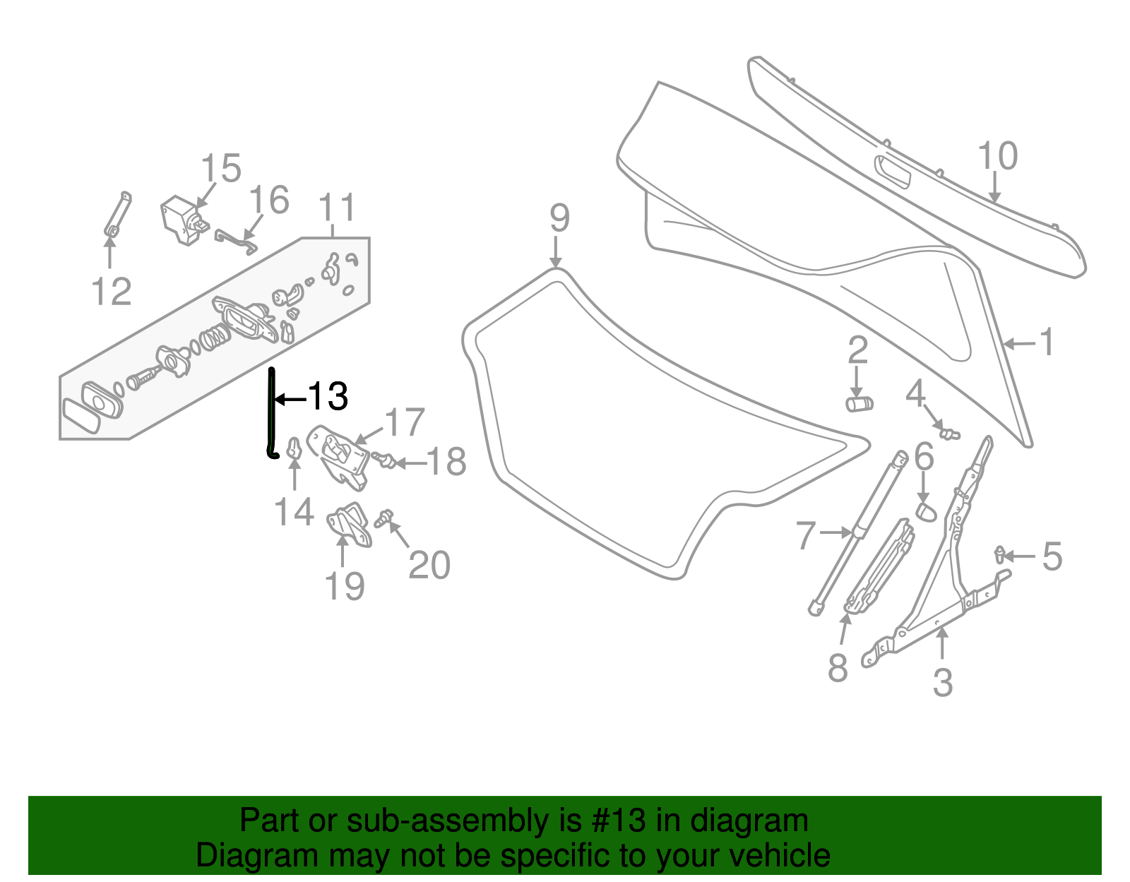 30899944 - Lock Cylinder Assembly Link 2002-2004 Volvo S40 | My Swedish ...