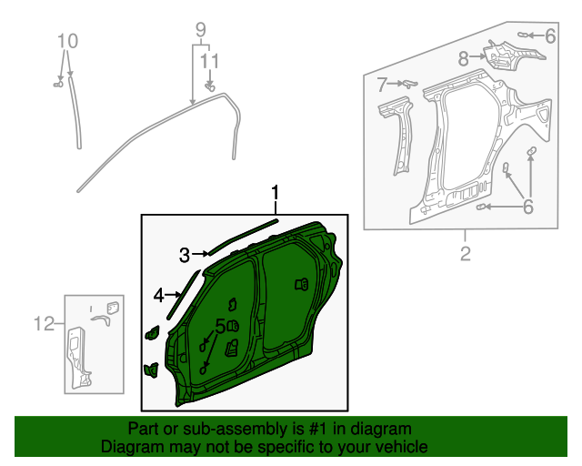 2001-2005 Pontiac Aztek Frame 12458963 | OEM Parts Online