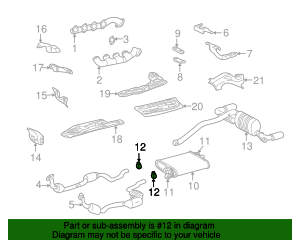 163-490-00-41 - Exhaust Clamp 1998-2005 Mercedes-Benz | Mercedes-Benz ...