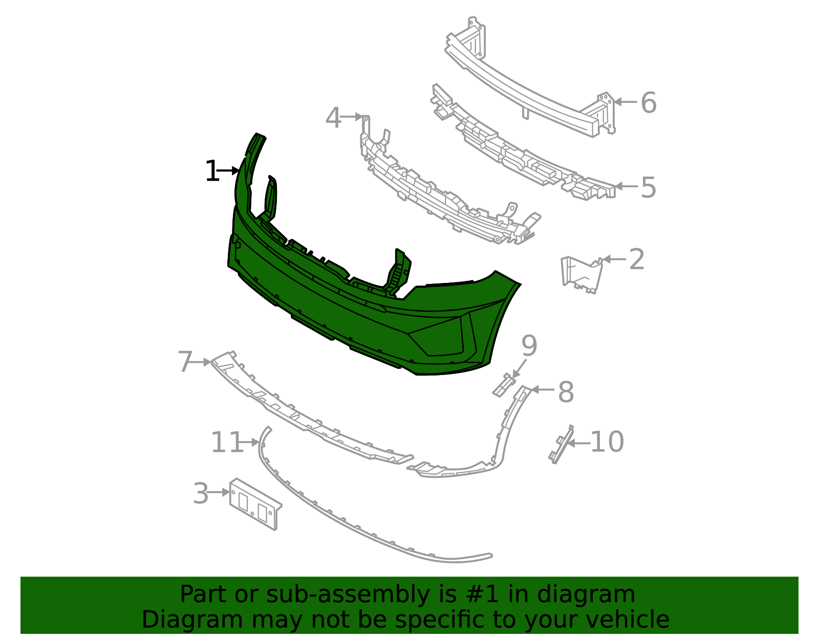 86511-R5300 - Bumper Cover 2021-2023 Kia Sorento | Kia.Parts Store