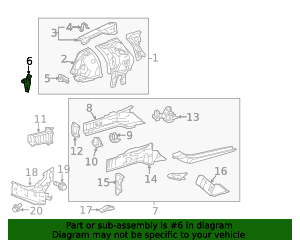 2013-2020 Lexus Upper Rail Front Bracket 53837-30040 | OEM Parts Online