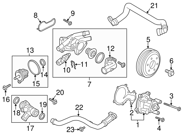 CM5Z-8575-D - Thermostat 2014-2021 Ford | Ford Parts Center