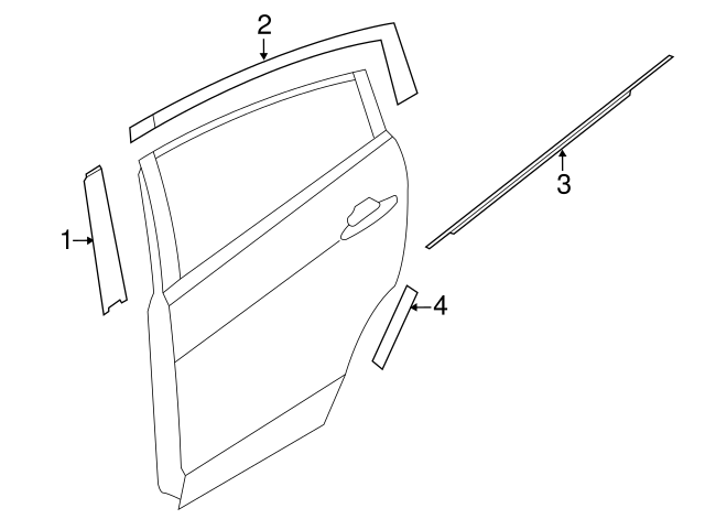 2018-2020 Kia Rio Black Out Tape 86392-H9300 | TascaParts.com