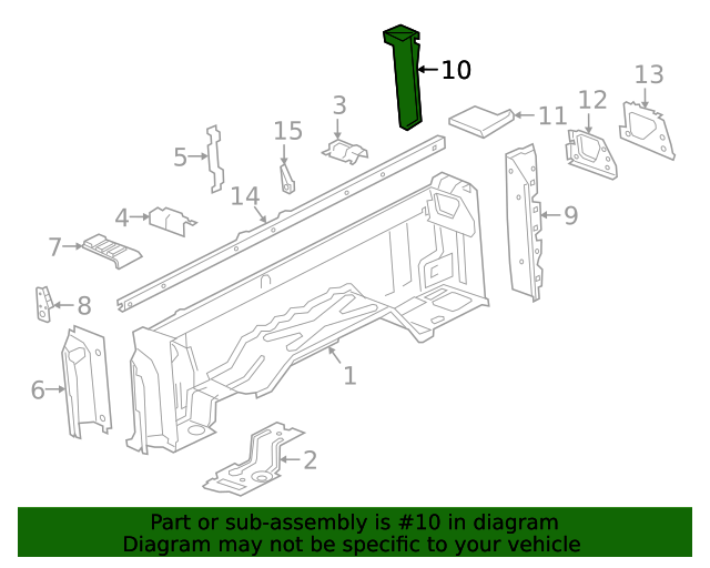 2019-2020 Ram Hinge Pillar Cover 68044935AD | TascaParts.com