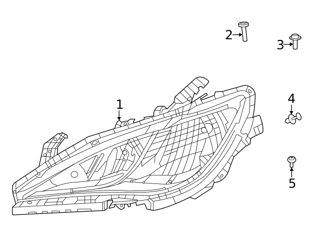 2021-2024 Chrysler Headlight Bracket 68525794AA | Mopar Parts Canada