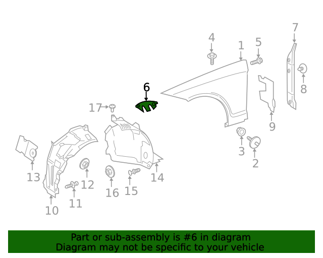 2019-2023 Mercedes-Benz Front Insulator 257-983-06-83 | MB OEM Parts
