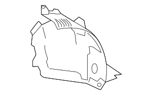 257-691-08-00 - Rear Fender Liner 2019-2023 Mercedes-Benz | Mercedes ...