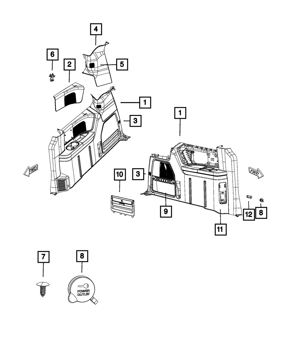4680649ac - Insert Carpet - 2009-2020 Mopar | World Parts Direct