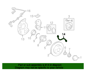 90947-02F20 - Brake Hose - 2003-2009 Toyota | OEM Genuine Toyota Parts