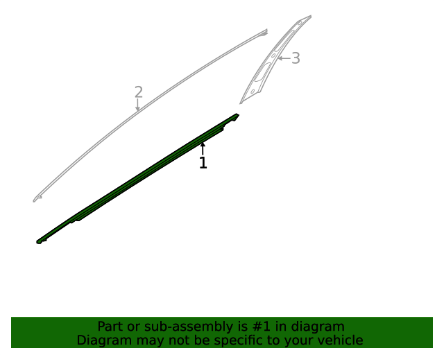 82220-L3000 - Belt Molding 2021-2023 Kia K5 | Kia.Parts Store