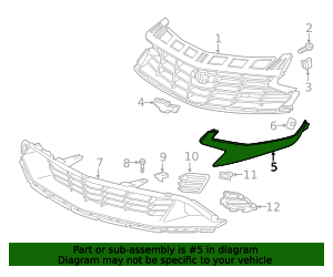 84112272 - Front Passenger Side Outer Grille Opening Bezel 2019-2023 ...