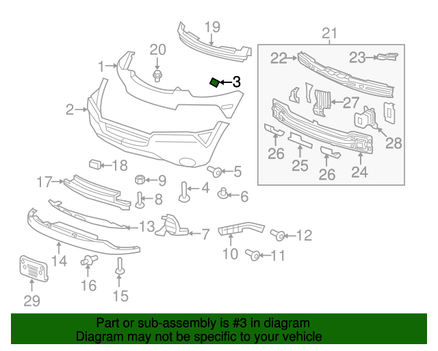 Fender Liner Nut - GM (94515259) | TascaParts.com