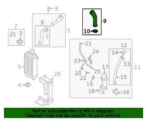 2021-2023 Hyundai Inter-Cooler Hose 28273-2S310 | OEM Parts Online