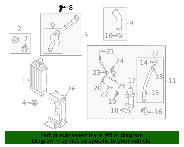 Genuine Air Inlet Assembly Bolt for 2021-2024 Hyundai | Part# 28258 ...