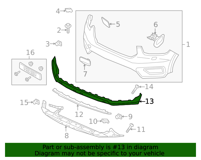32210435 - Front Spoiler - 2019-2022 Volvo | My Swedish Parts
