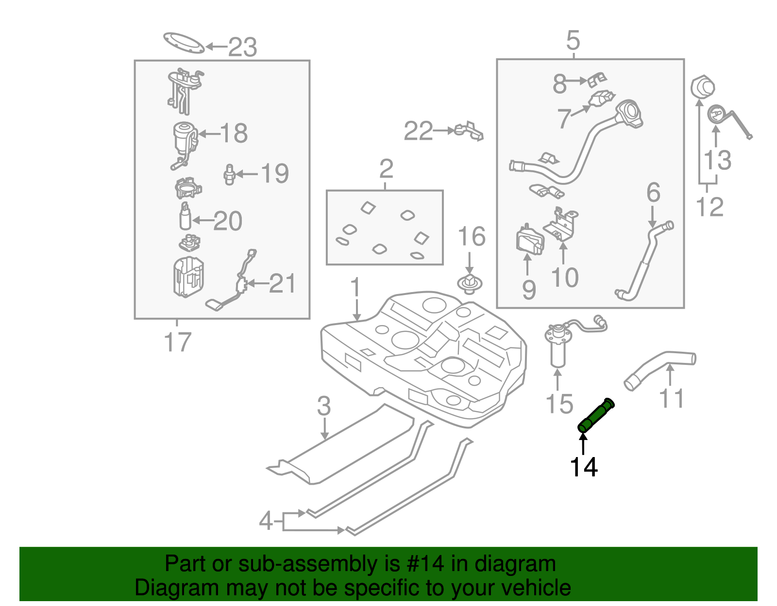 2011-2019 Hyundai Fuel Tank Roll Over Valve 31160-3R000 | OEM Parts Online