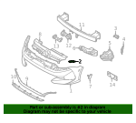 86525-L3300 - Bumper Cover Bracket 2021-2024 Kia K5 | Kia.Parts Store