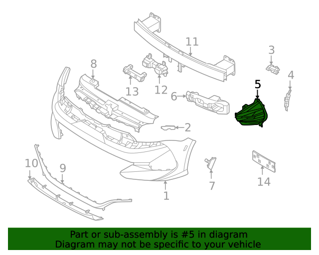 86542-L3310 - Molding 2021-2024 Kia K5 | Kia.Parts Store