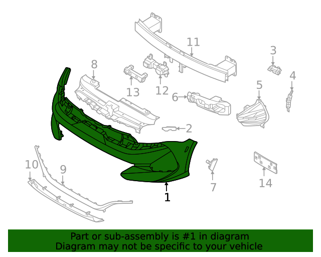 86510-L3310 - Bumper Cover 2021-2024 Kia K5 | Kia.Parts Store