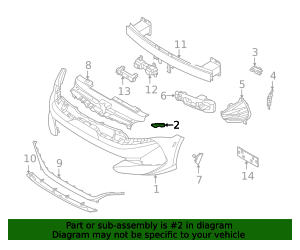 86526-L3300 - Bumper Cover Bracket 2021-2024 Kia K5 | Kia.Parts Store