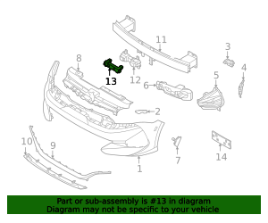 86535-L3300 - Reinforcement Bracket 2021-2024 Kia K5 | Kia.Parts Store