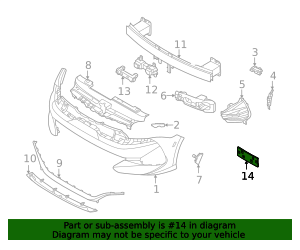 86910-L3000 - License Mount 2021-2024 Kia K5 | Kia.Parts Store