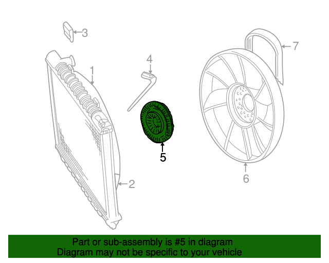 Genuine Fan Clutch for 1995-2002 Land Rover | Land Rover Part# ERR4996 ...