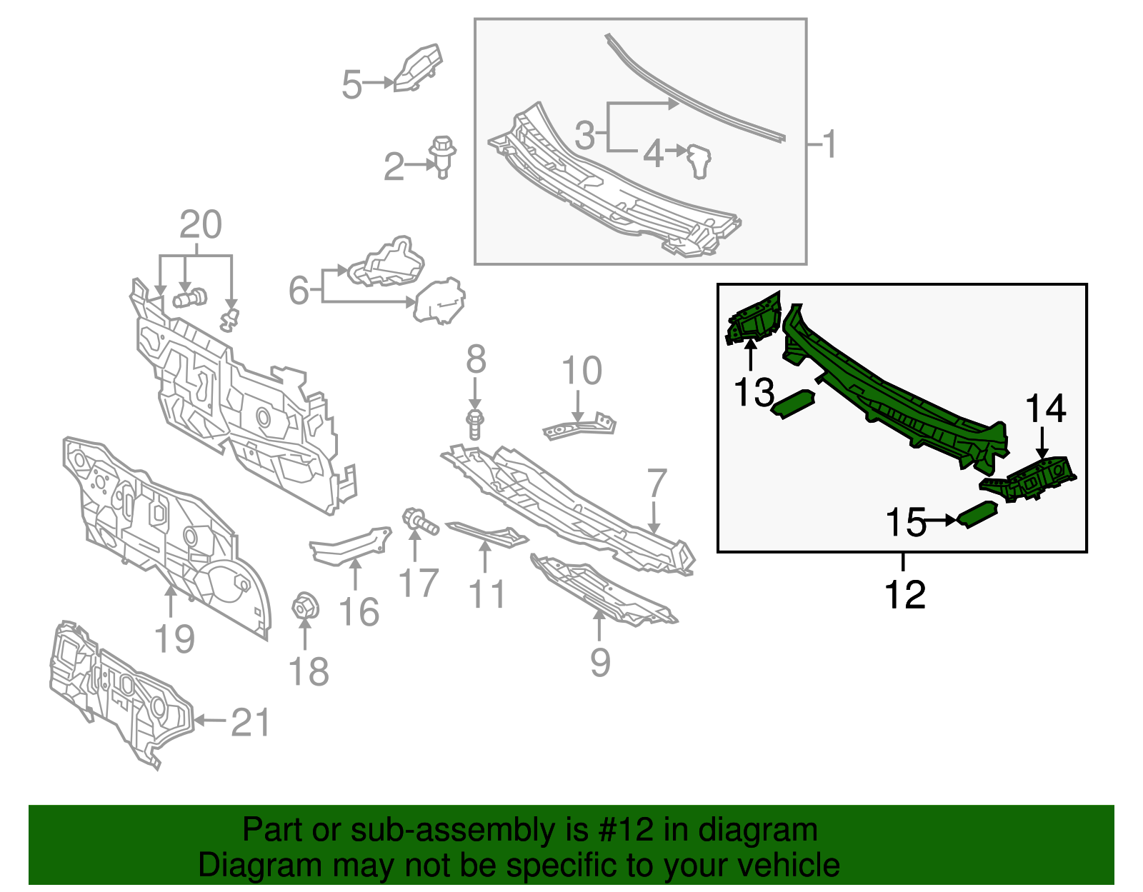 2012-2017 Toyota Prius V Front Panel 55700-47190 | Toyota Parts Center