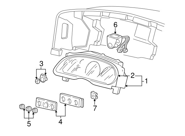 3C3Z-10849-FA - Cluster Assembly 2003 Ford | AutoNationParts.com