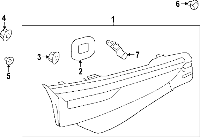 2020-2024 Mazda CX-30 Backup Lamp DFR5-51-3F0A | TascaParts.com