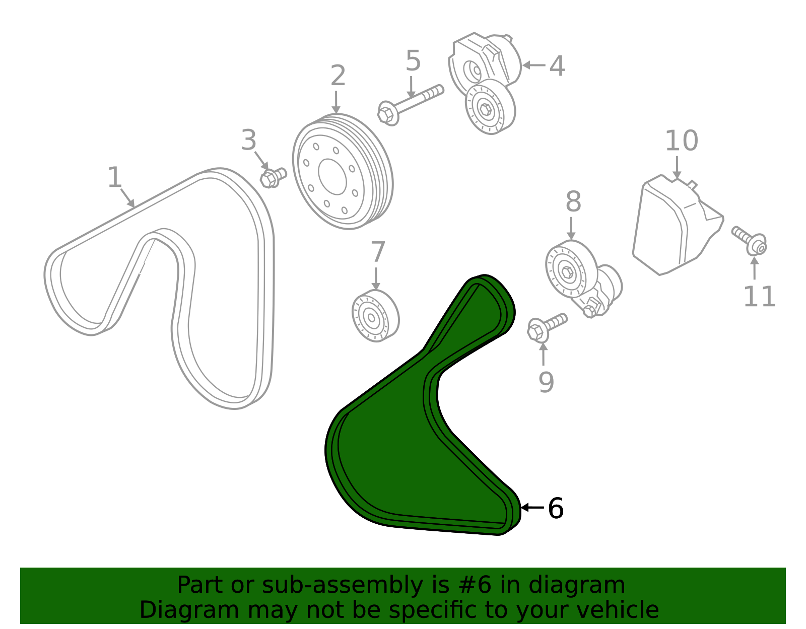 2019-2023 Ford Ranger Serpentine Belt KB3Z-8620-B | Ford OEM Parts Online